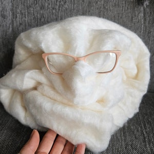 Tussah Silk Laps or Silk Lap Sheets, Big Silk Hankies for Felting, for ...