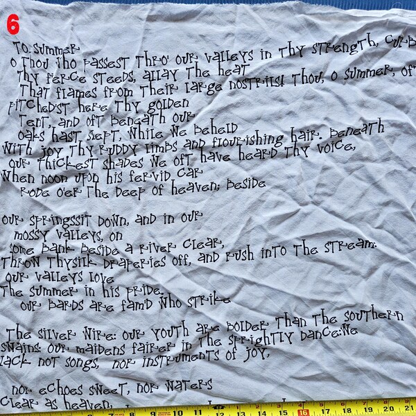 Text Print Fabric - Etsy