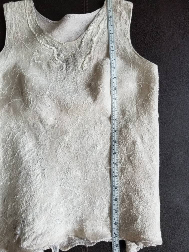 Women's Blouse, Top, Spring summer Blouse, Light Felted Sleeveless Top ...