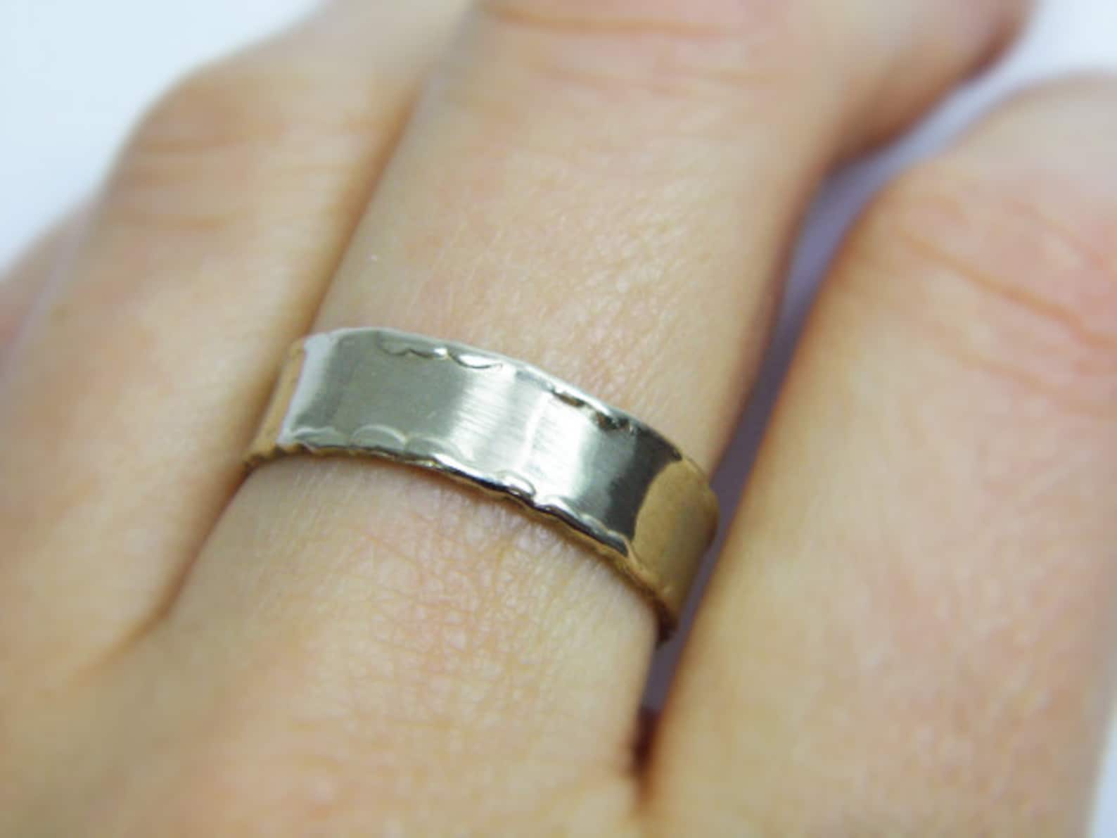 Gold Wedding Ring. 6mm Wedding Band Wedding Band Wedding - Etsy