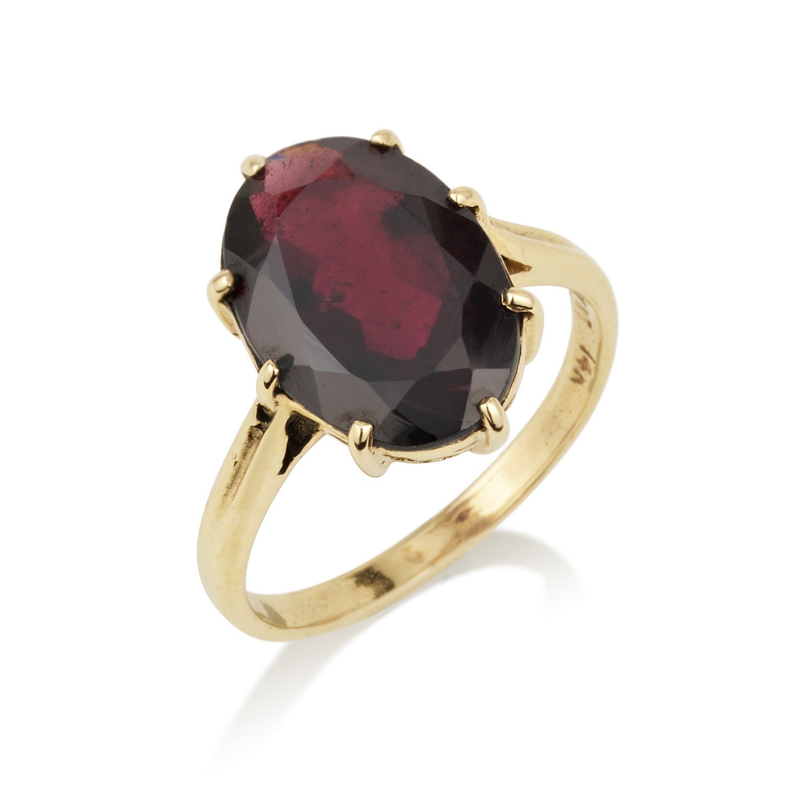 14k Gold Victorian Garnet Ring. 14k Gold Wedding Ring. Anniversary Gift ...