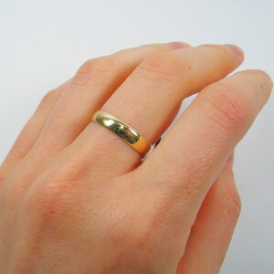 Men Classic 4mm Width Wedding Ring. Classic Wedding Ring. Gold Wedding ...