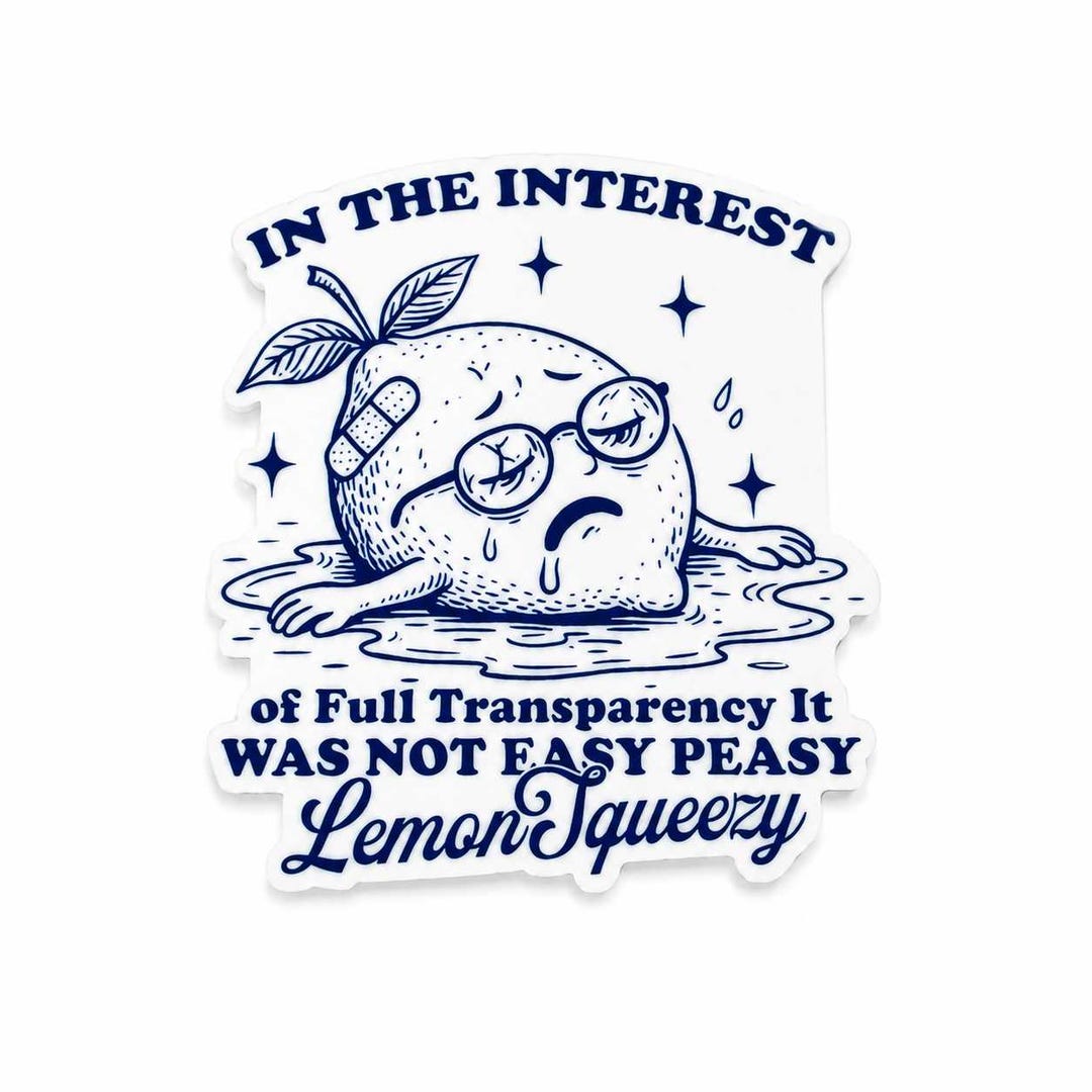 Not Easy Peasy Lemon Squeezy | Plastic Add-on - Etsy
