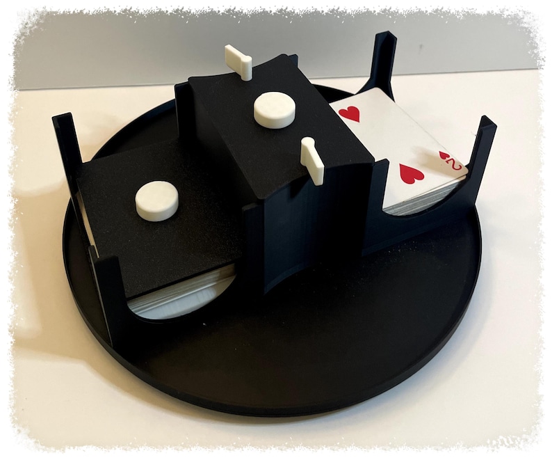 Rotating Card Holder Draw Discard Tray – Poker UNO Blackjack Table ...