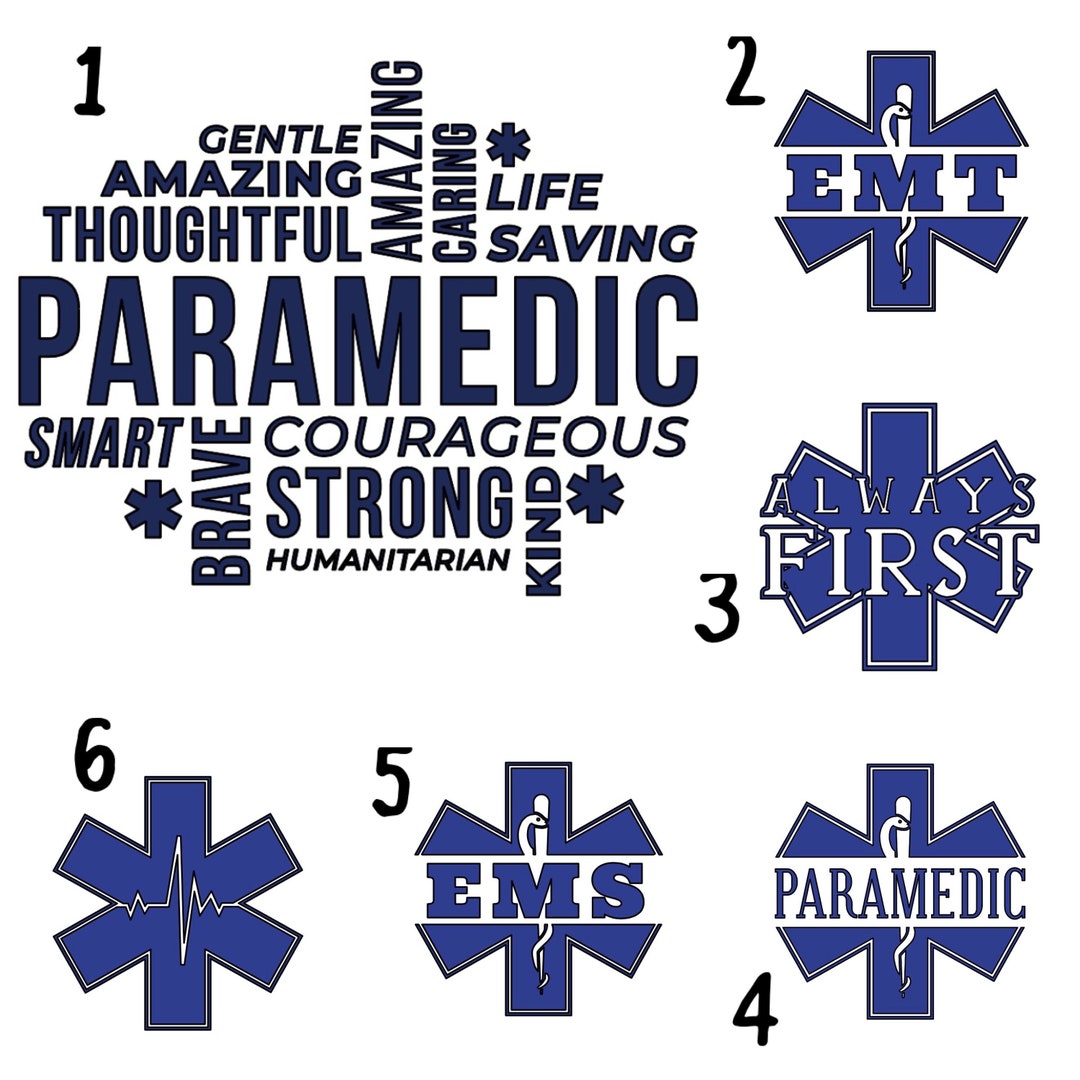EMS/EMT Themed Permanent Adhesive Vinyl Car Decals - Etsy