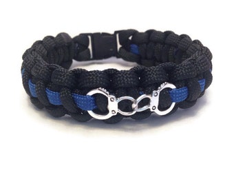 Blue Line Handcuff | Etsy