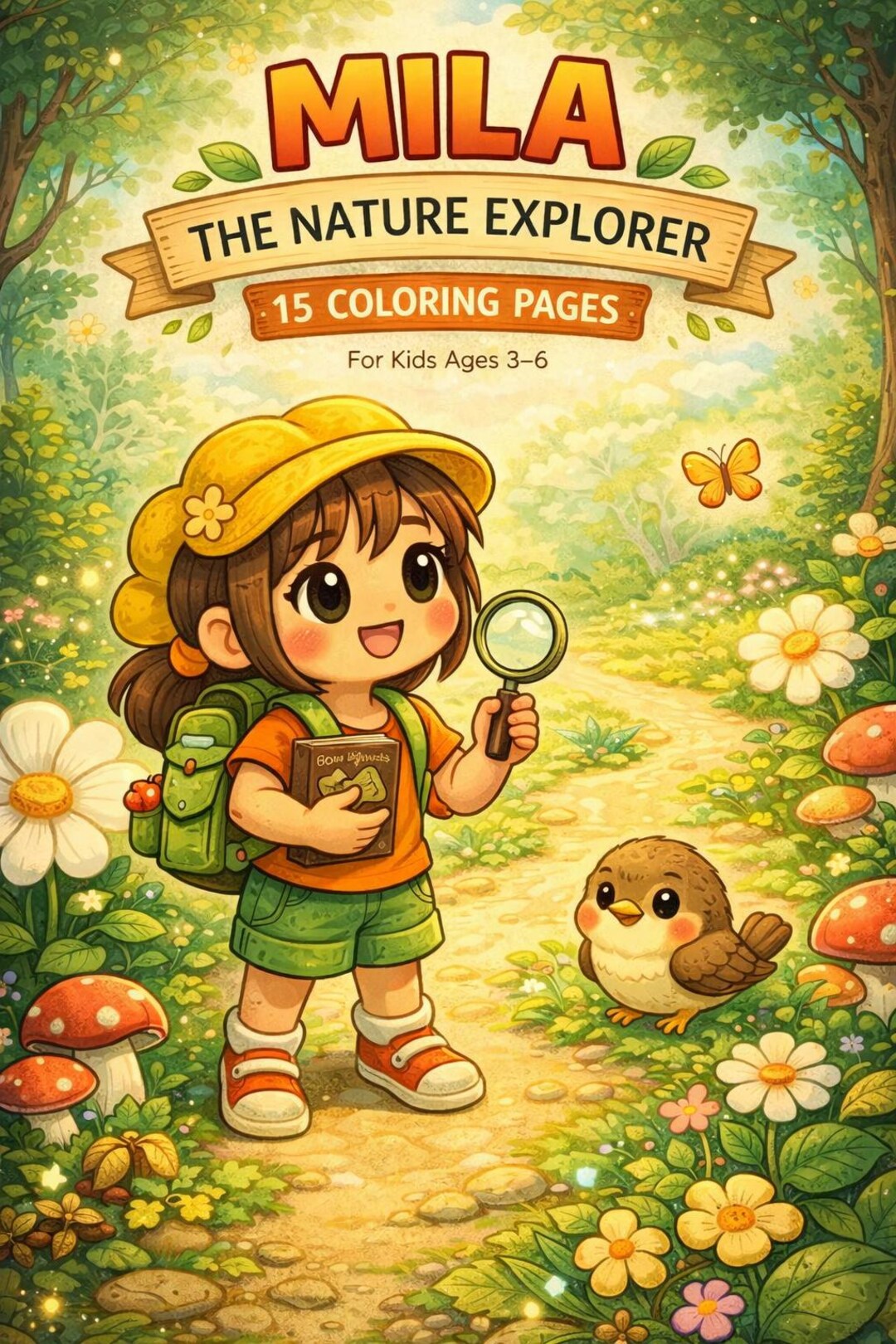 Mila Nature Explorer Coloring Book | Kids Printable PDF | Toddler ...
