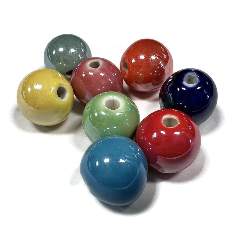 Large Ceramic Beads - Etsy