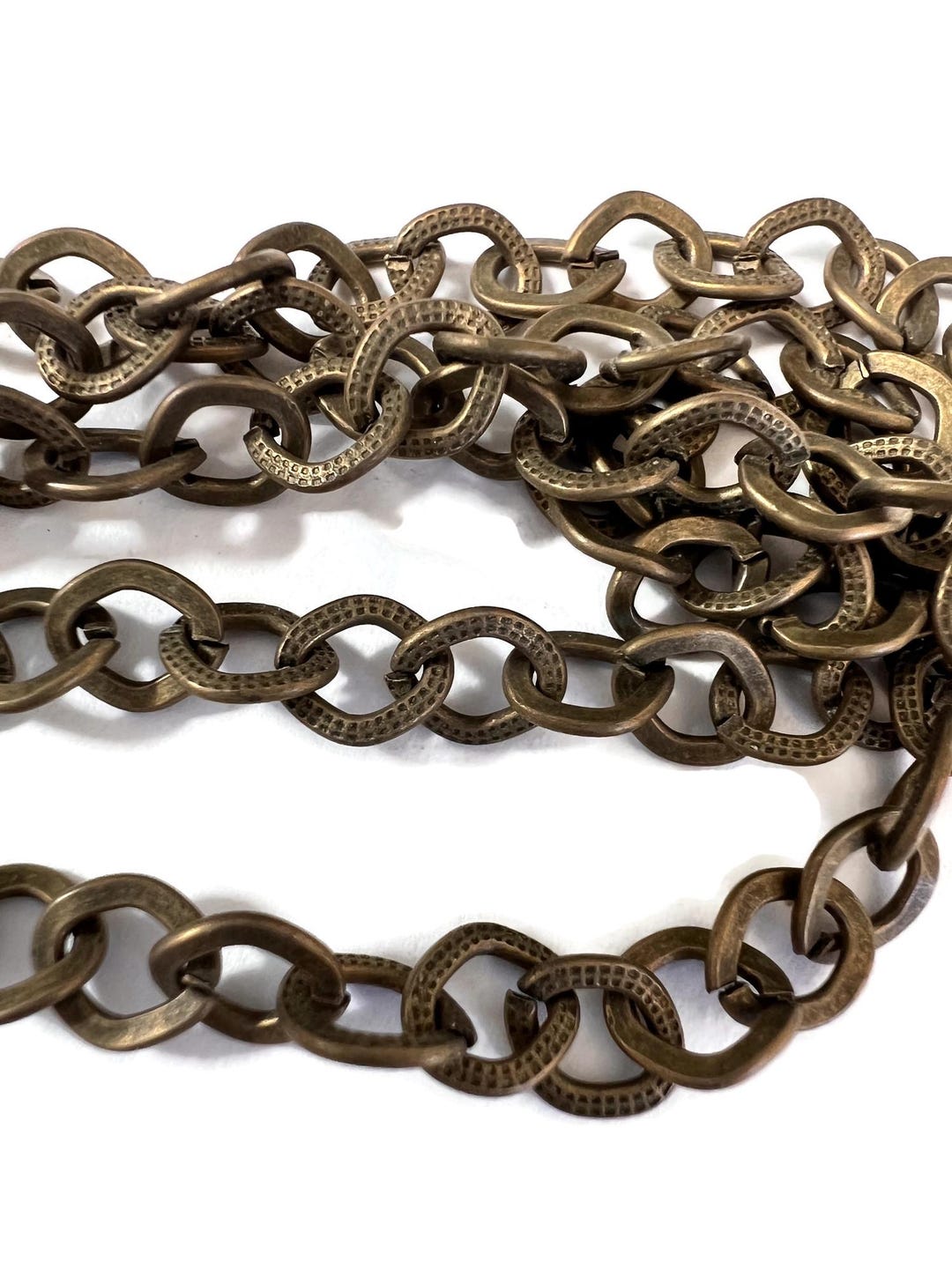 2 Feet, Bronze Link Chain - Etsy