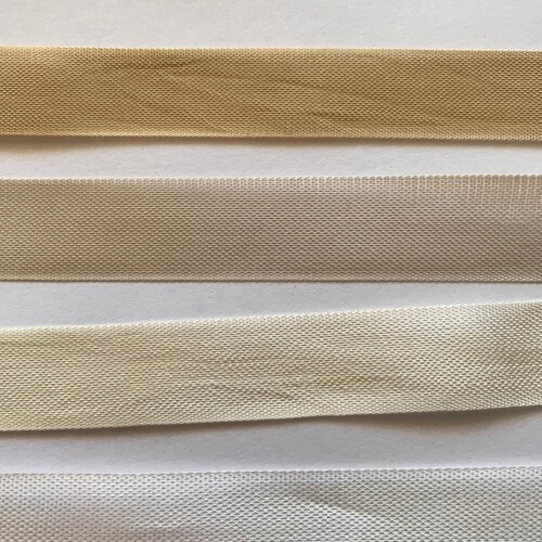 Seam Binding Ribbon Pink White Shabby Crinkled Rayonfrench - Etsy Australia