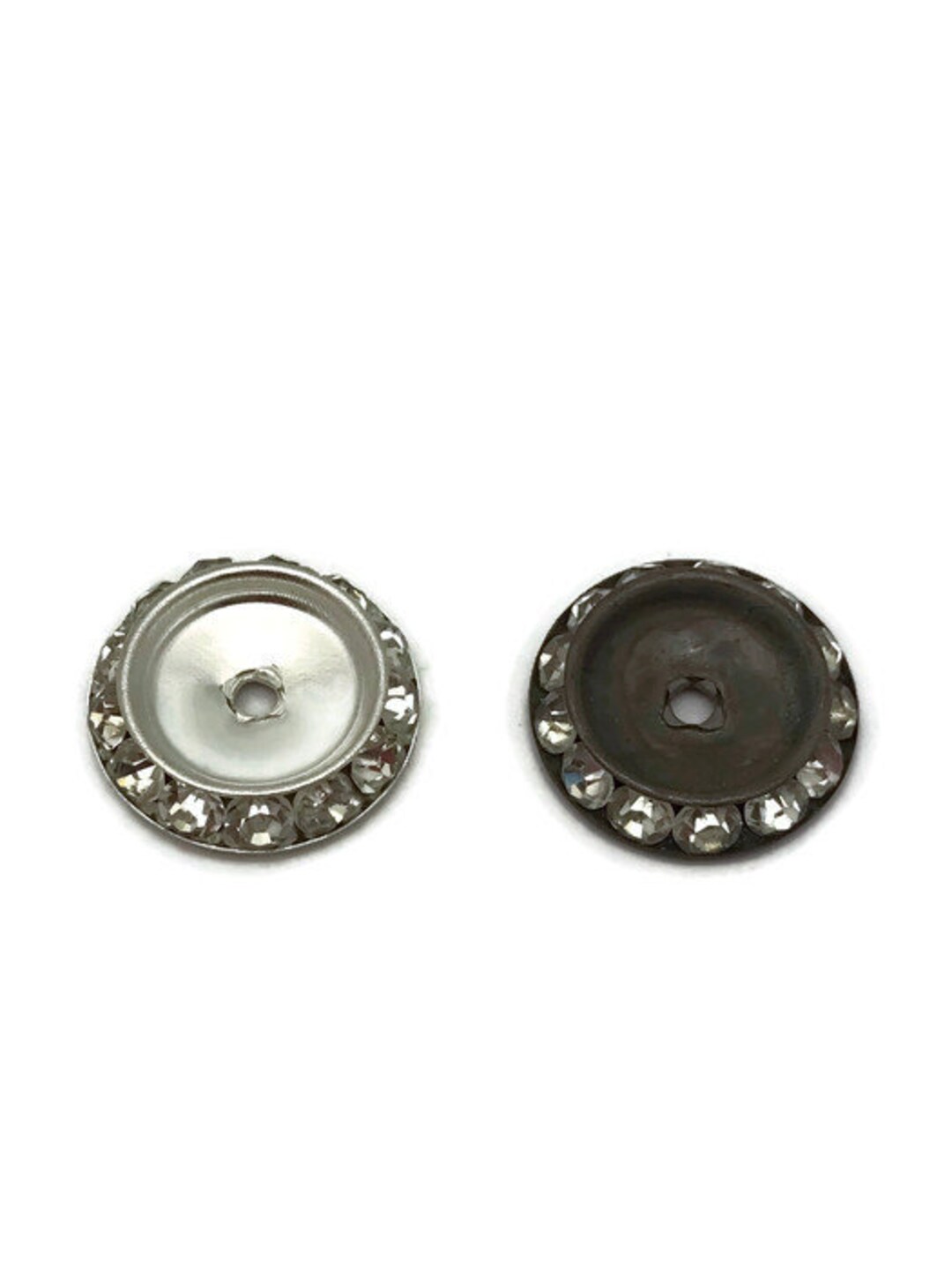 4 Rhinestone Bezel Setting Round Shrag - Etsy