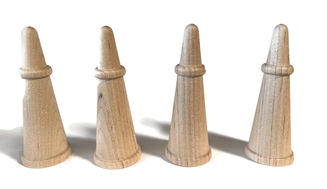 4, Wood Cone Shapes for Crafts - Etsy
