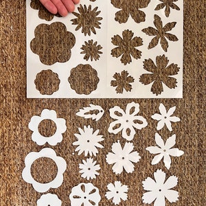 28, Pre-cut Shrink Plastic Flower Shapes in Sheets - Etsy