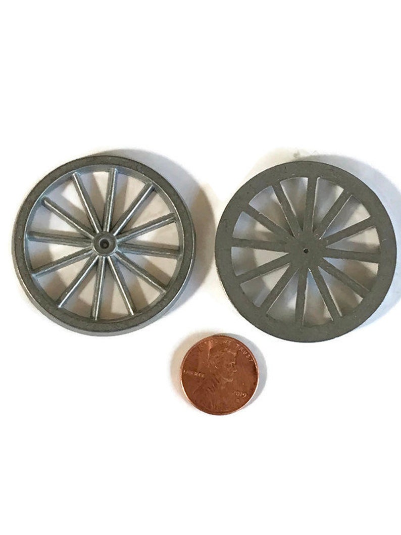 Spoked Metal Toy Wheels: Vintage Style, USA Made (set of 4) - Etsy