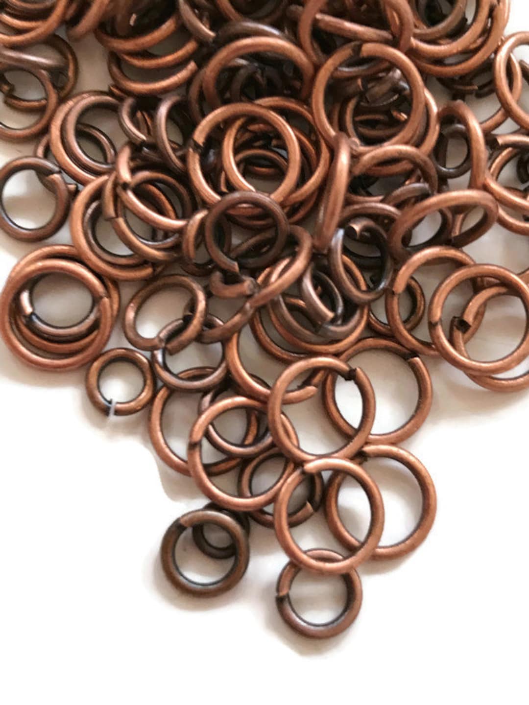 1/2 Dry Oz- Copper Jump Rings Assorted Size Mix - Etsy