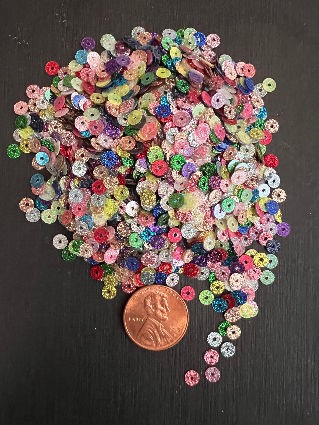 3/4 Ounce, 4mm Flat Sparkle Sequin Mix Color - Etsy