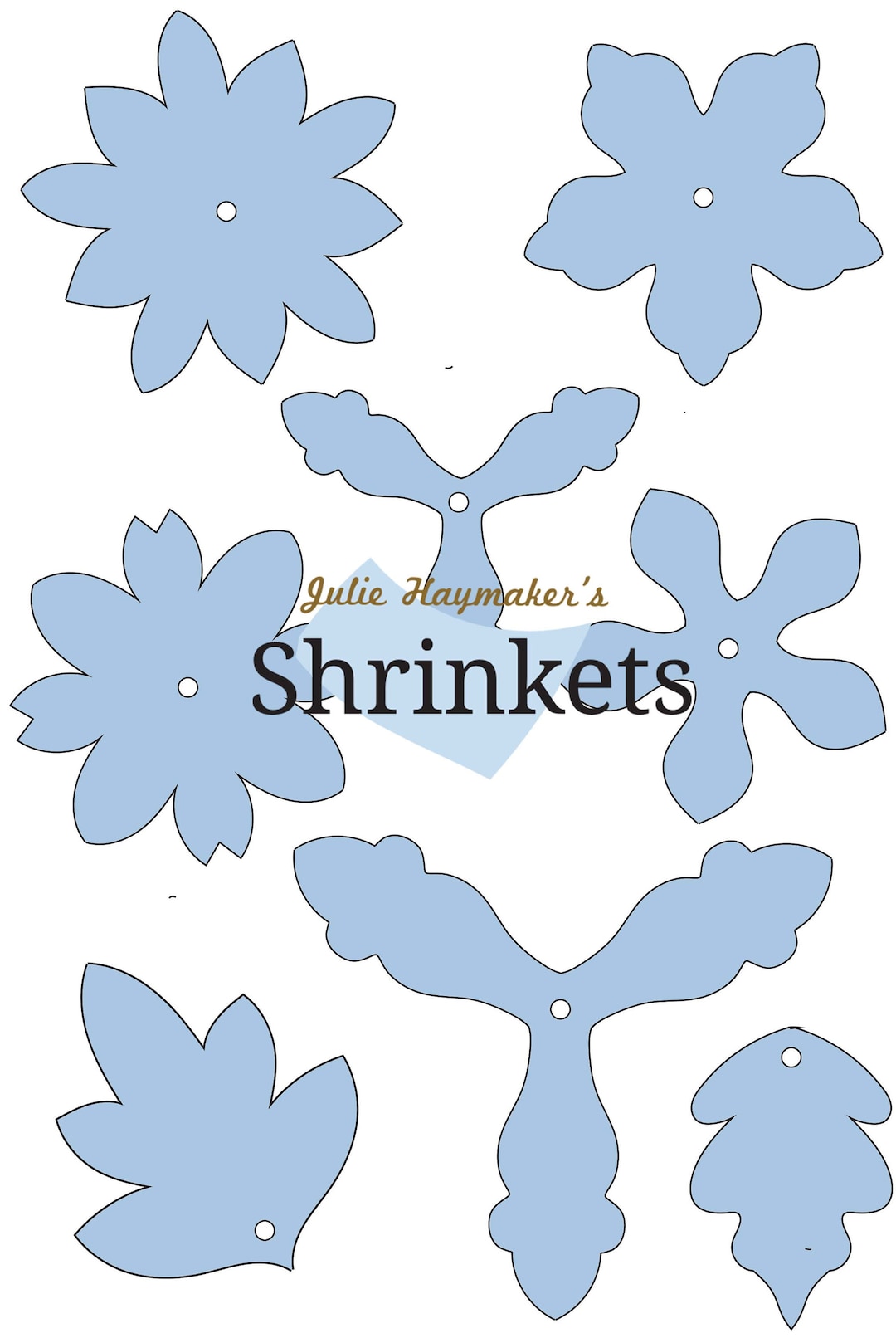 Shrink Plastic Flower Template SVG File - Etsy