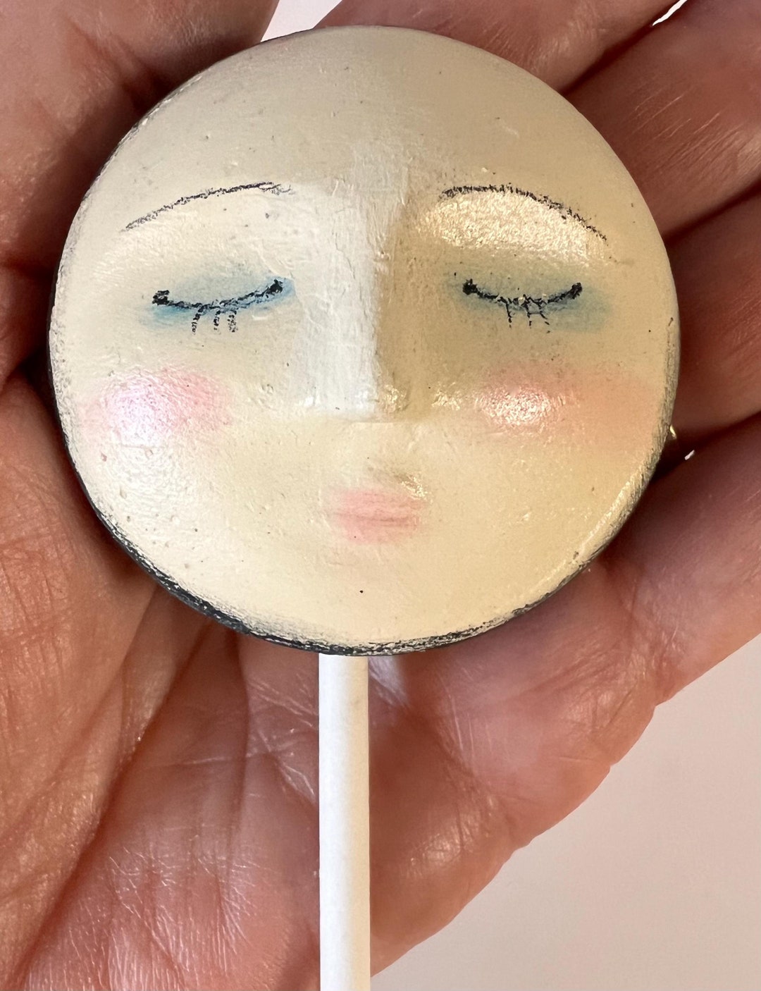 Round Hand Painted Face DIY Doll Making - Etsy