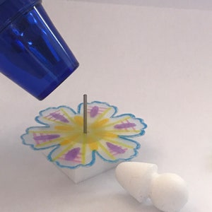 24,shrink Plastic Flower Shapes for Using With the Shrinkets Bead Molds ...