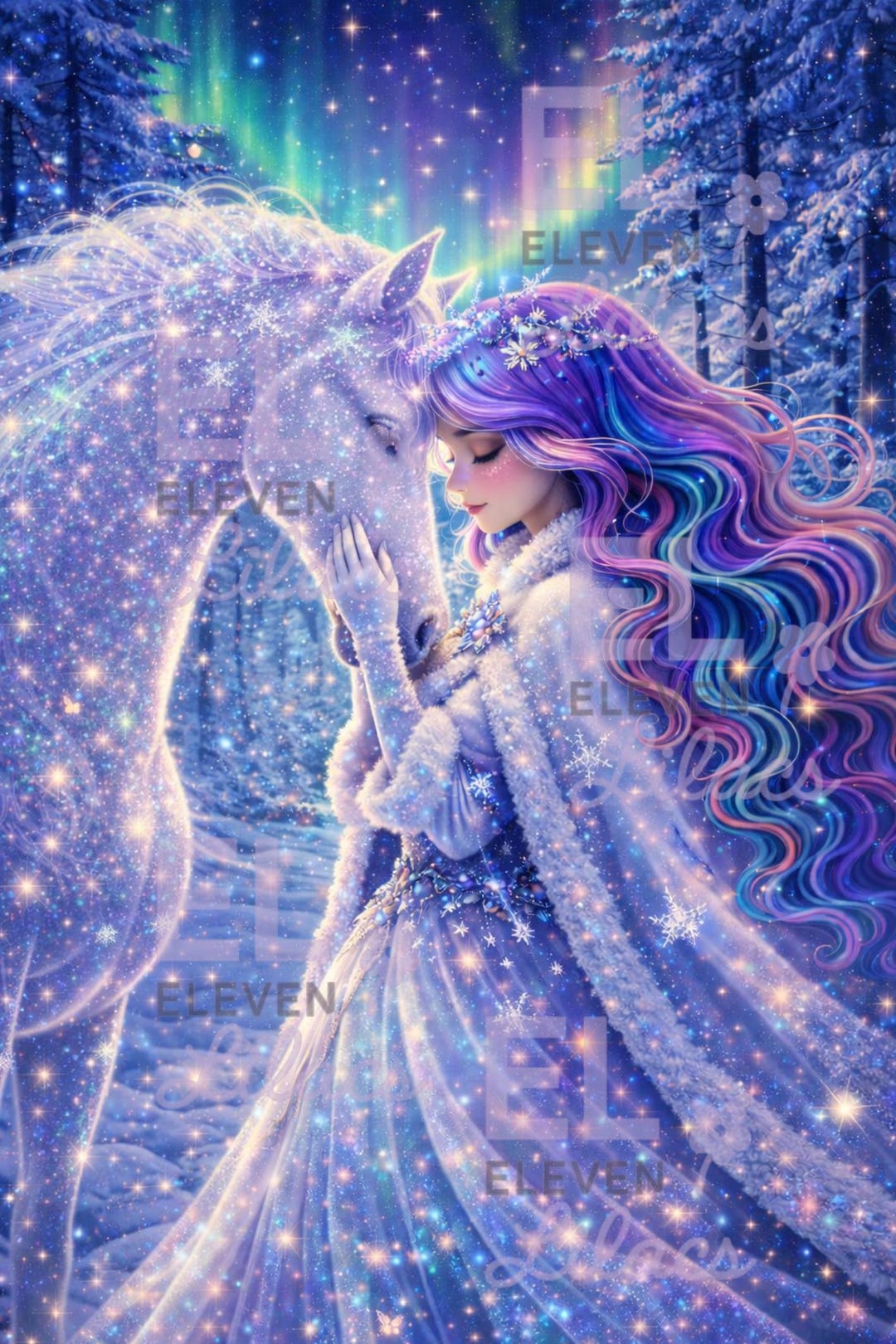 Celestine Starlight Spirit Diamond Painting Kit, Unicorn Fantasy Art ...