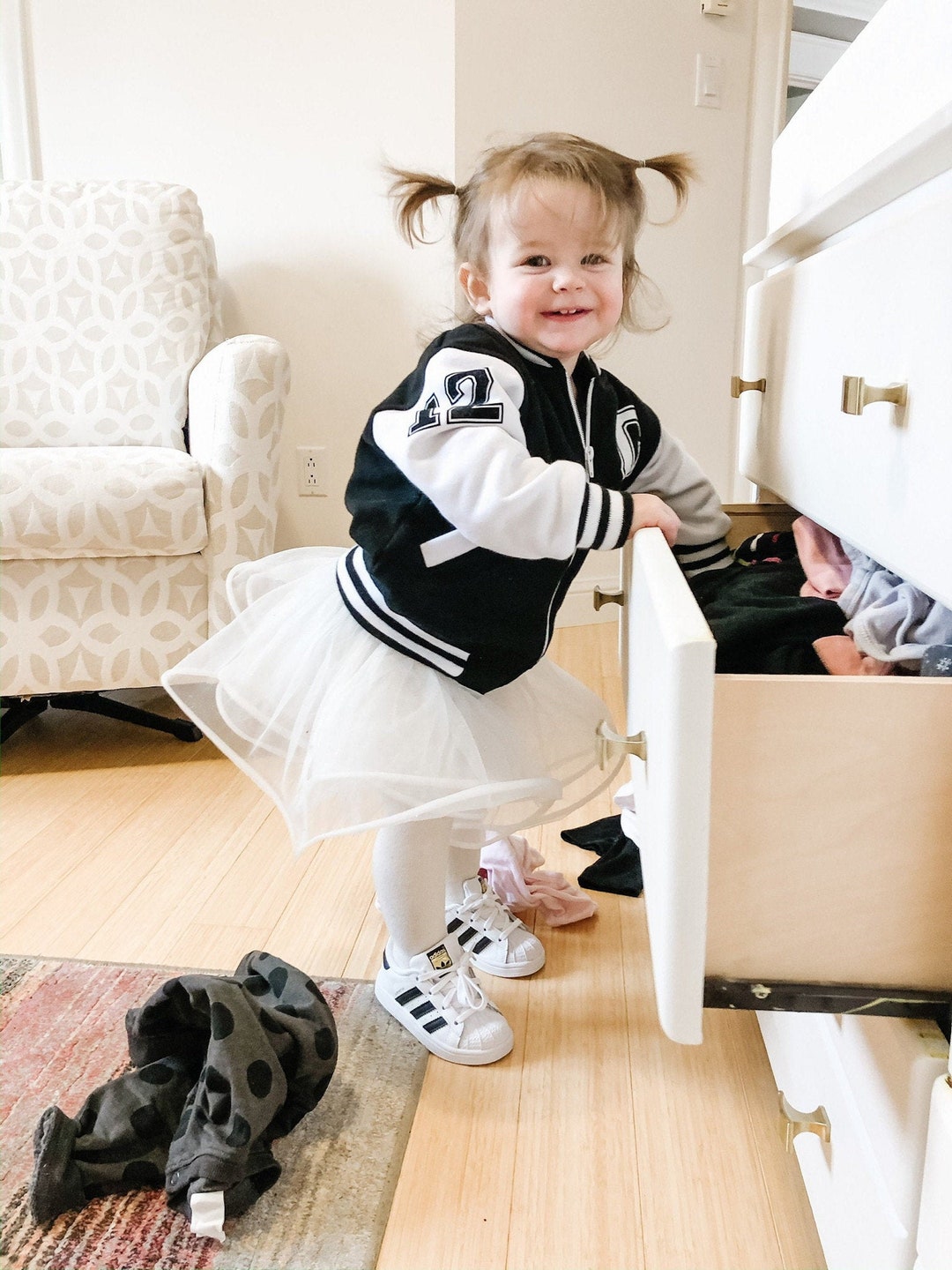 Personalized Baby Girl Varsity Jacket - Custom Made Birthday Gift ...