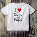 I Love My Nana and Papa T-shirt, Custom I Love My Nana & Papa Bodysuit ...