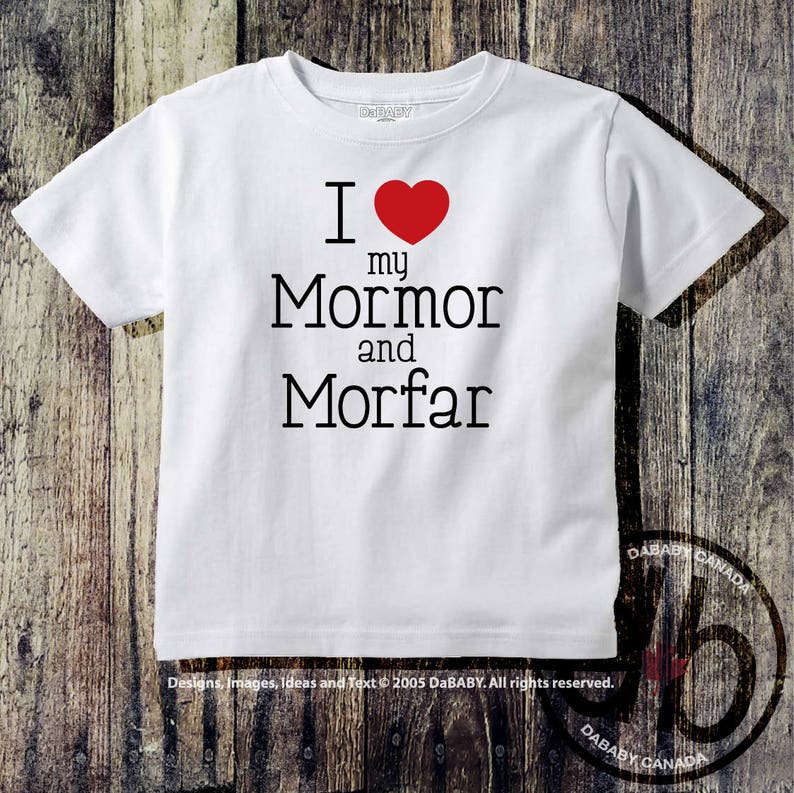 I Love My Mormor and Morfar Shirt Mormor & Morfar Bodysuit - Etsy