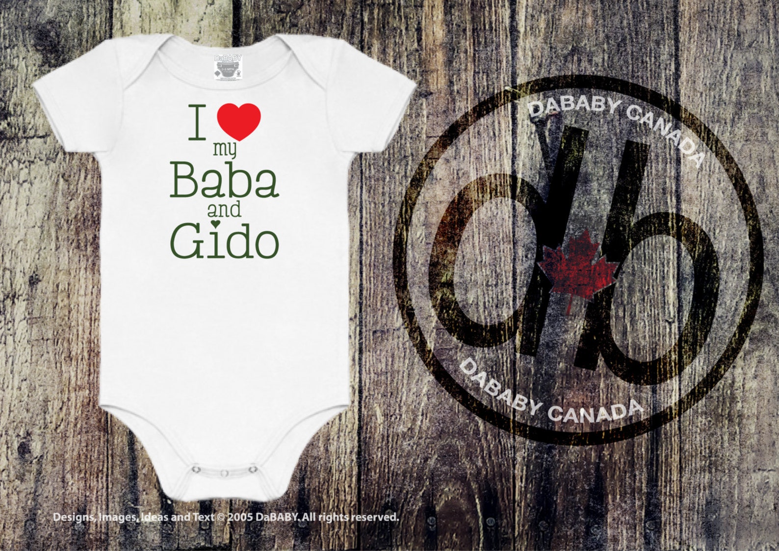I Love My Baba and Gido Bodysuit I Love My Baba & Gido | Etsy