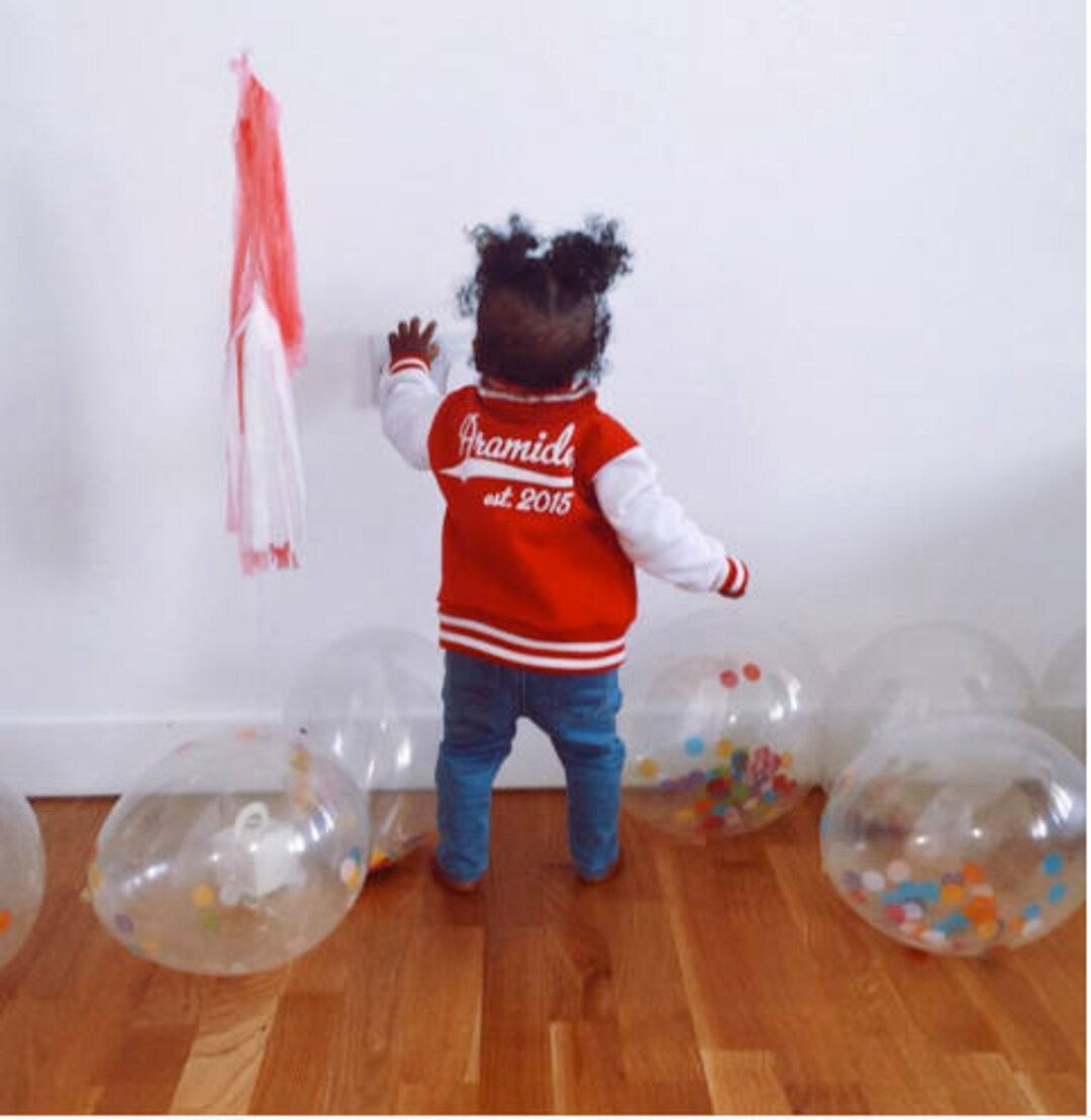 Personalized Birthday Infant Toddler Baby Varsity Jacket, Custom Baby ...