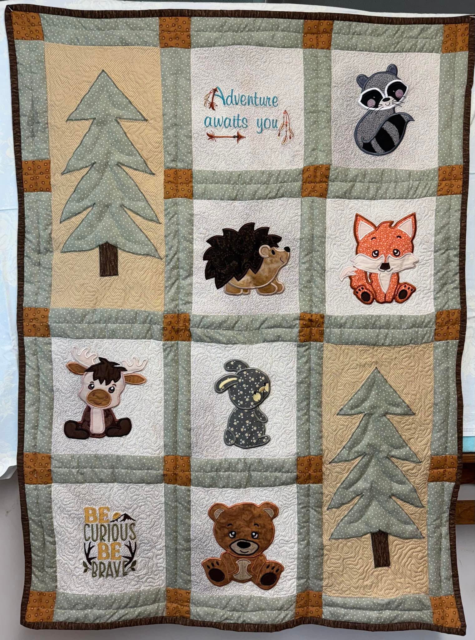 Woodland Baby Quilt - Etsy