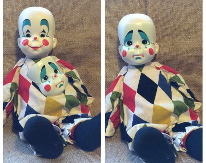 1965 Mattel Patootie Clown Doll With Sad Face Mask Original Outfit ...