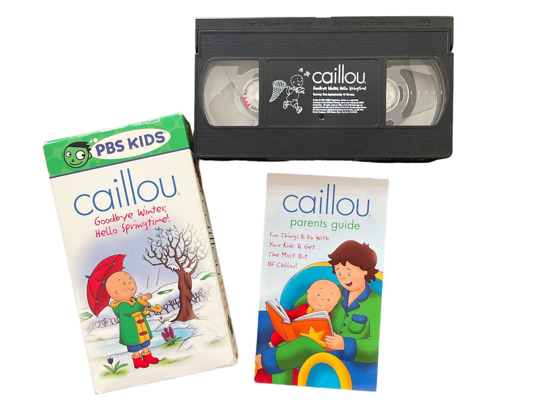 Caillou Goodbye Winter Hello Springtime VHS Tape Vintage 2002 Includes ...