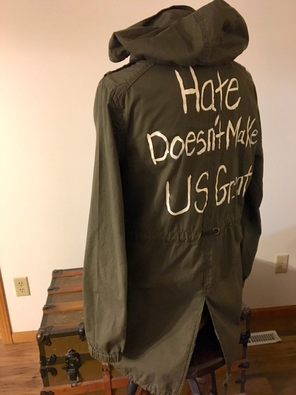 No More Hate Green Jacket, Lightweight Jacket, Hate Doesn't Make US ...
