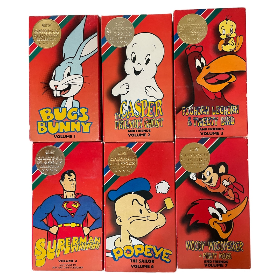 Classic Cartoons Bundle of Six VHS Tapes 1989 Foghorn, Tweety, Bugs ...