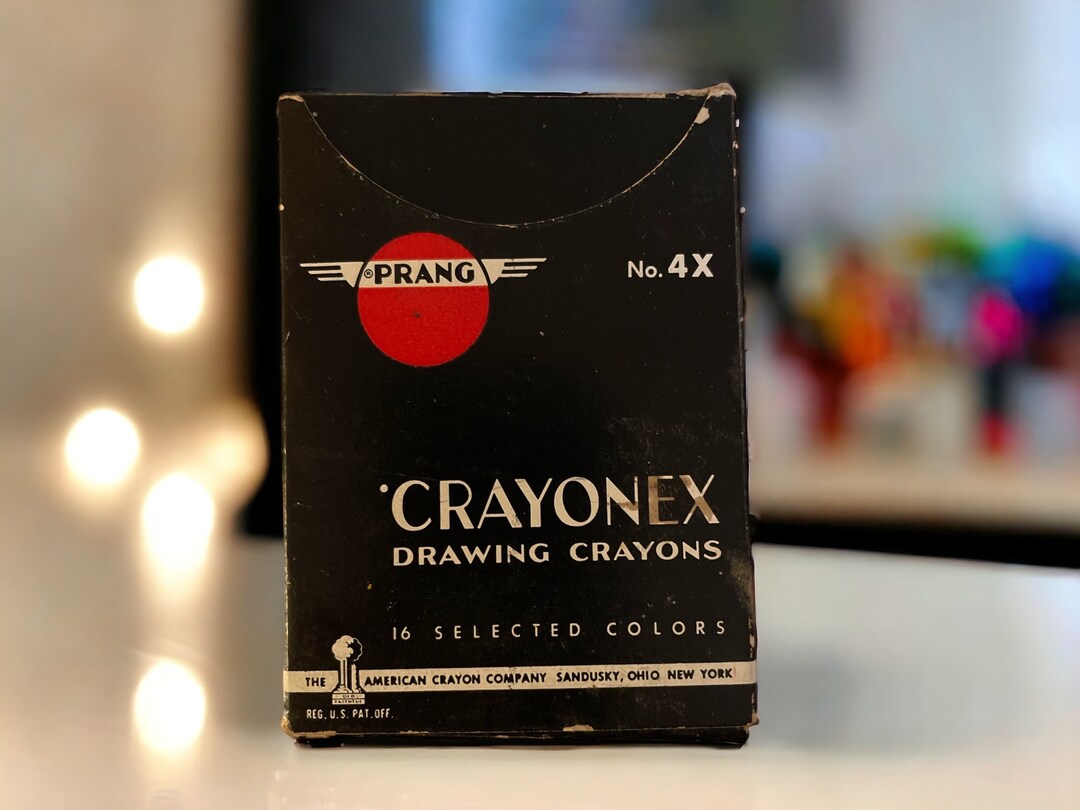 Vintage Prang Crayonex Drawing Crayons 4X 16 Crayons Unused Box Has ...
