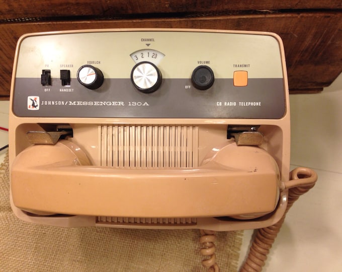 Vintage CB Radio Telephone Citizen Band Radio Original Car Phone ...