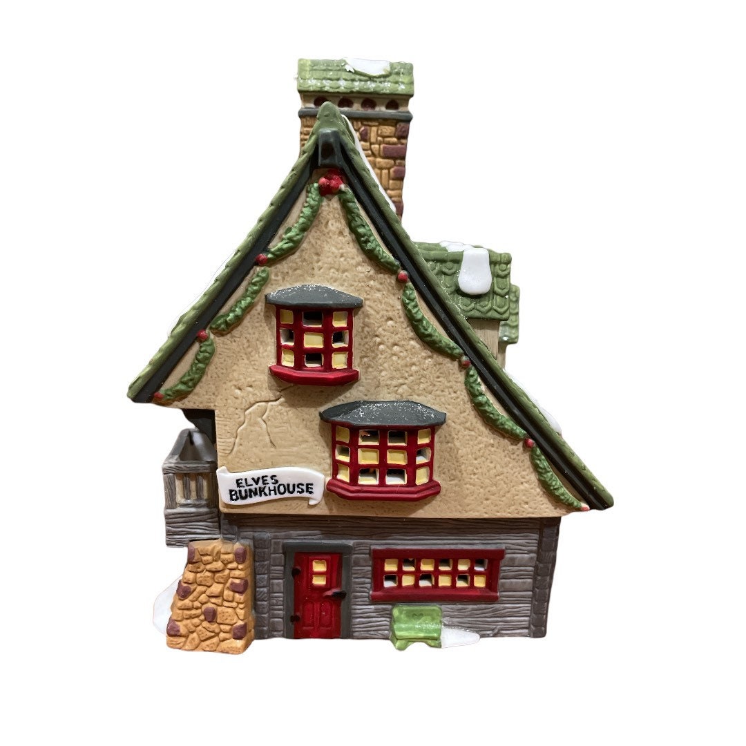 Department 56 Elf Bunkhouse North Pole Series Retired 1996, Vintage ...