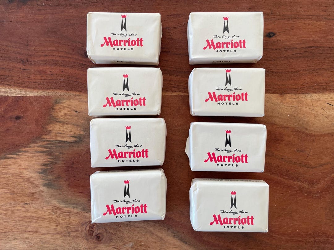 Vintage Marriott Hotels Guest Soap Mini Travel Size Dial Soap Bars Set ...