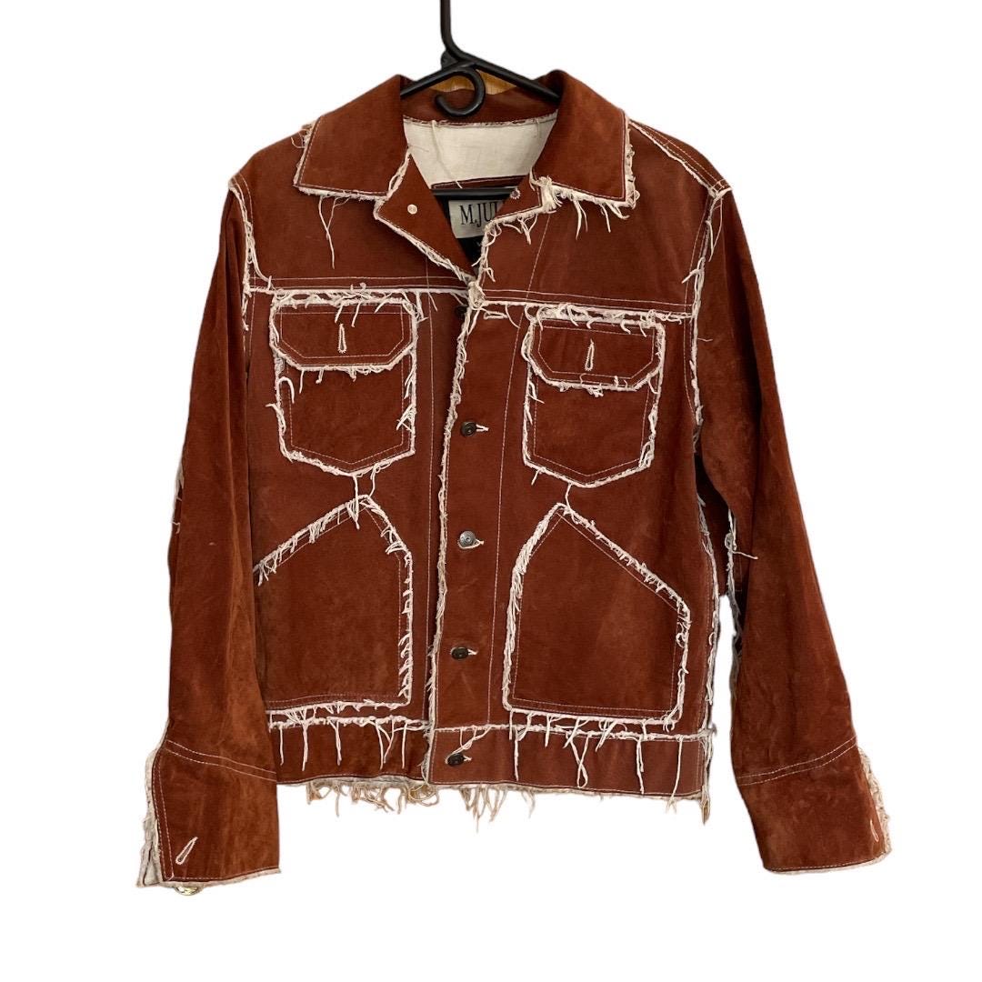 Vintage Wilsons Leather M Julian Leather Suede Jacket Rust Suede With ...