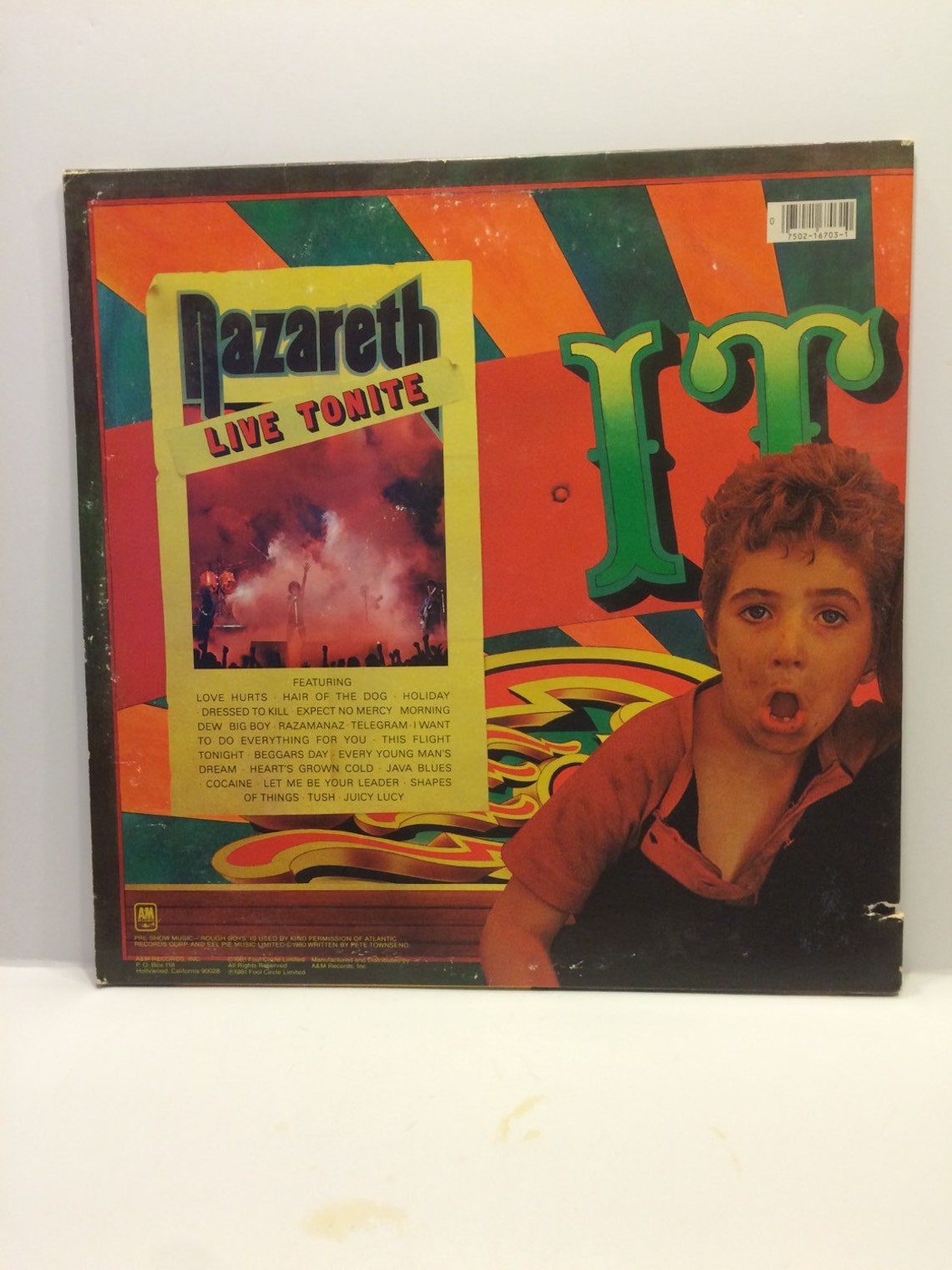 Nazareth 'snaz it's Naz Vintage LP Vinyl Album - Etsy