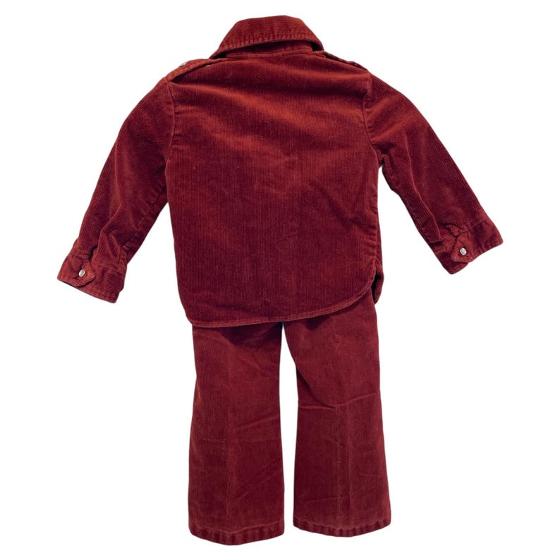 Vintage 70s Billy the Kid Kids Corduroy Set Rust Western Jacket and ...