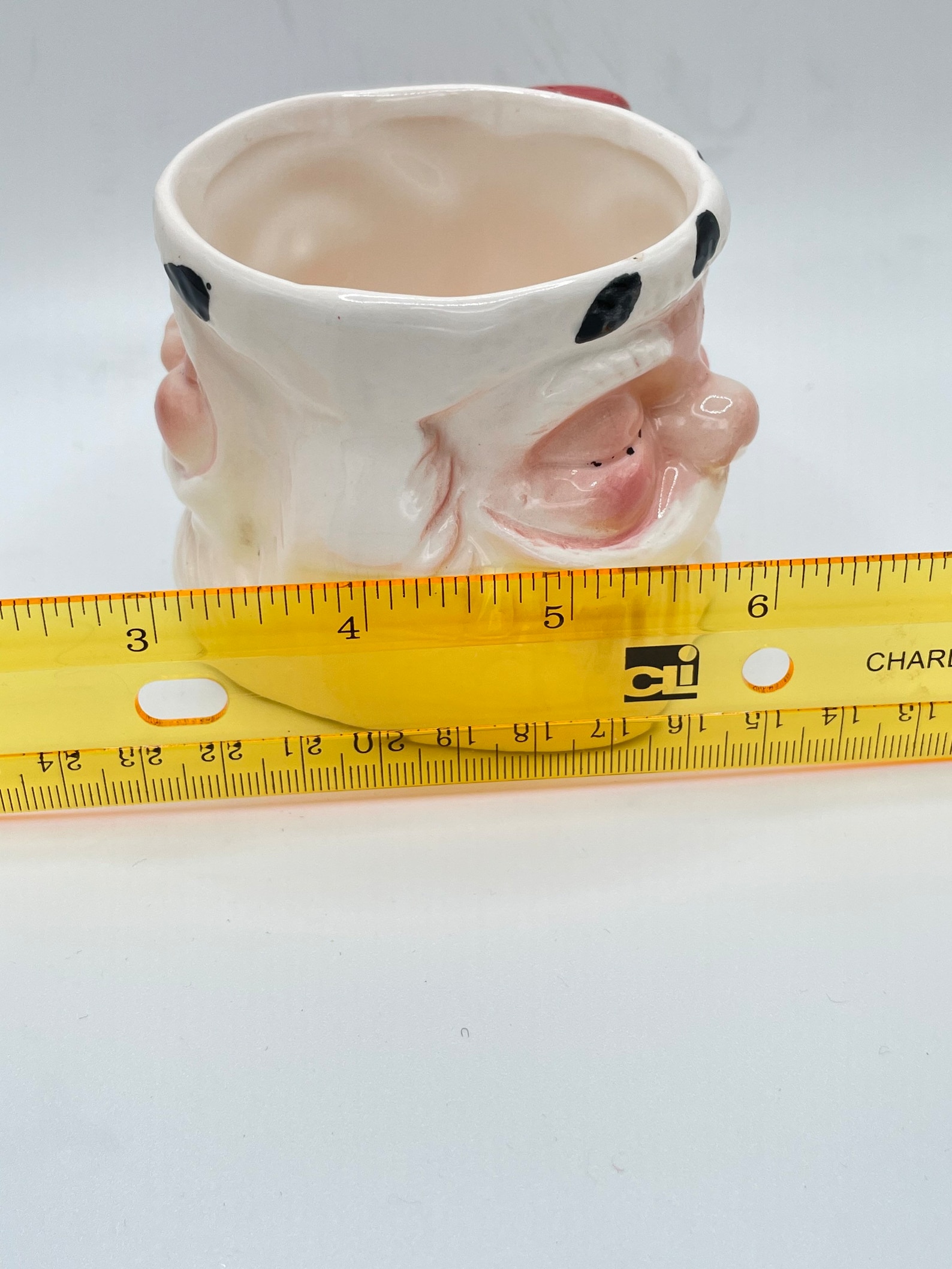 Vintage Winking Double Face Santa Mug With Rhinestone Eye Two - Etsy