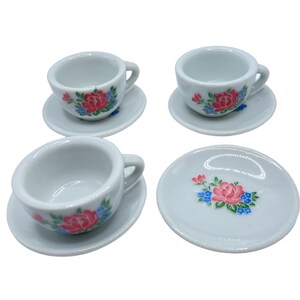 Vintage Miniature Porcelain Tea Set 30 Pieces Includes Plates, Teapots ...