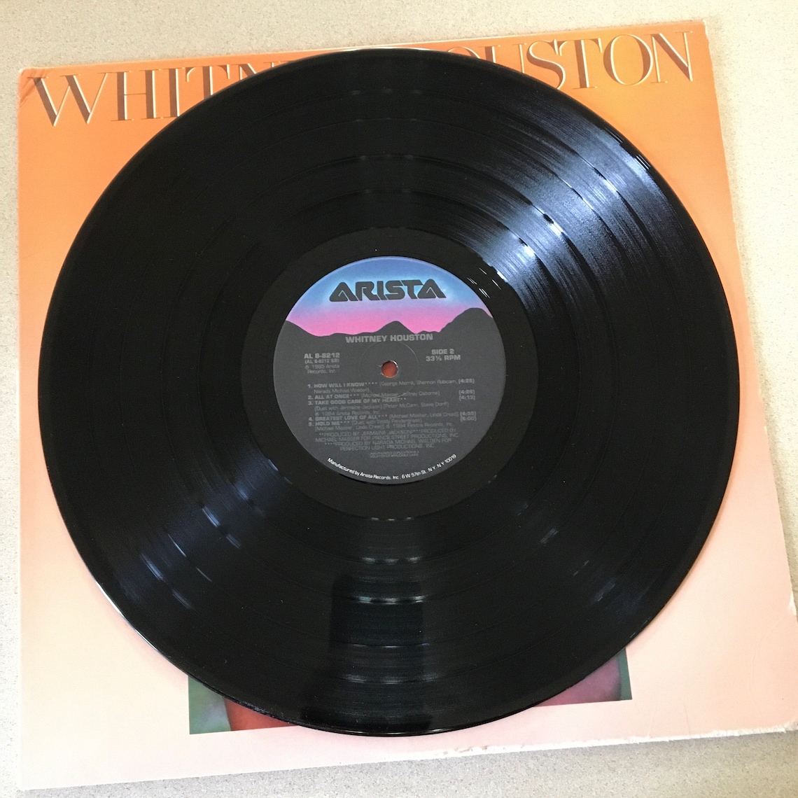 Whitney Houston Debut Self-titled Album 1985 Original Version | Etsy