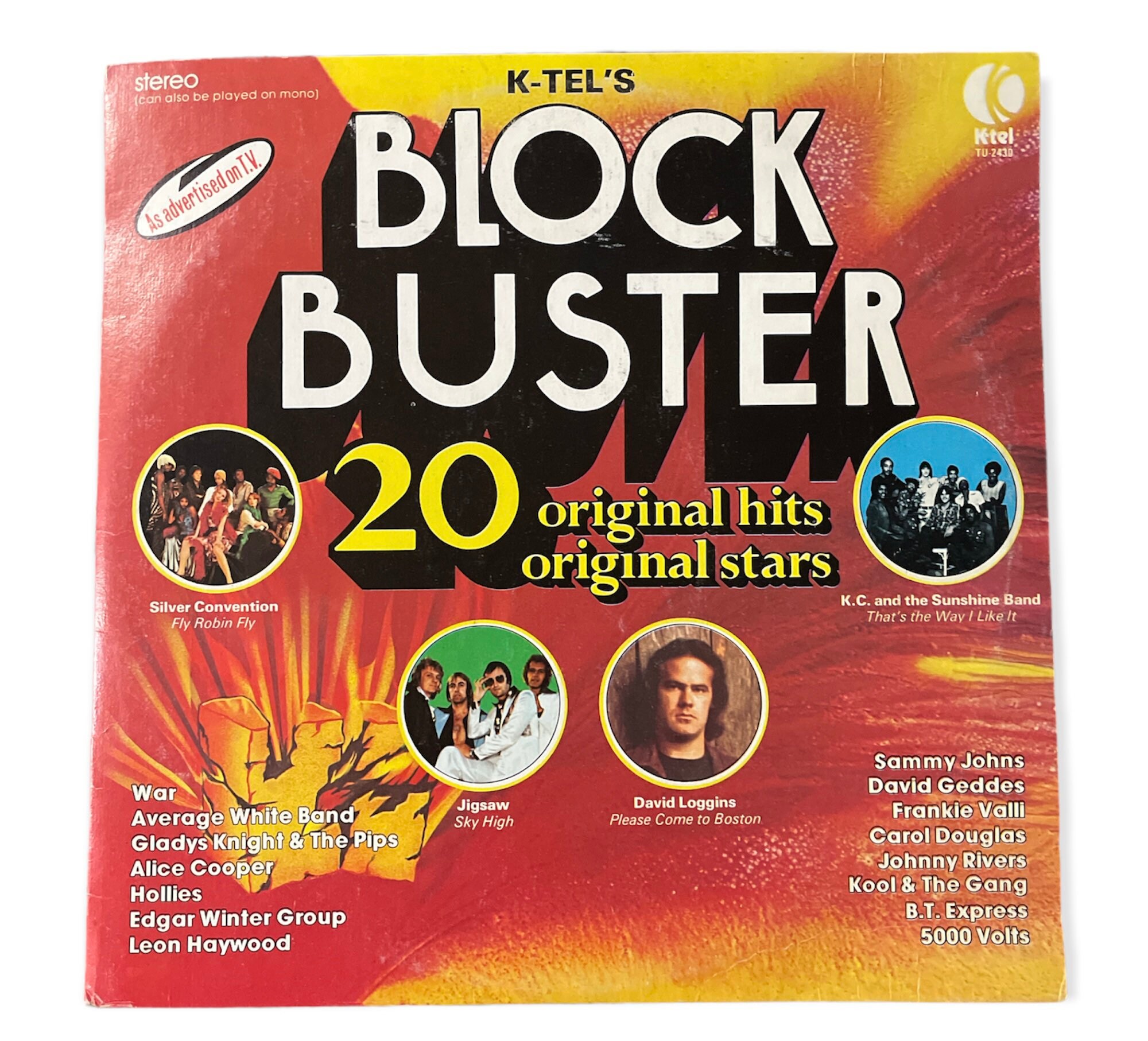 1976 K Tel Block Buster Vintage Vinyl 20 Original Hits - Etsy