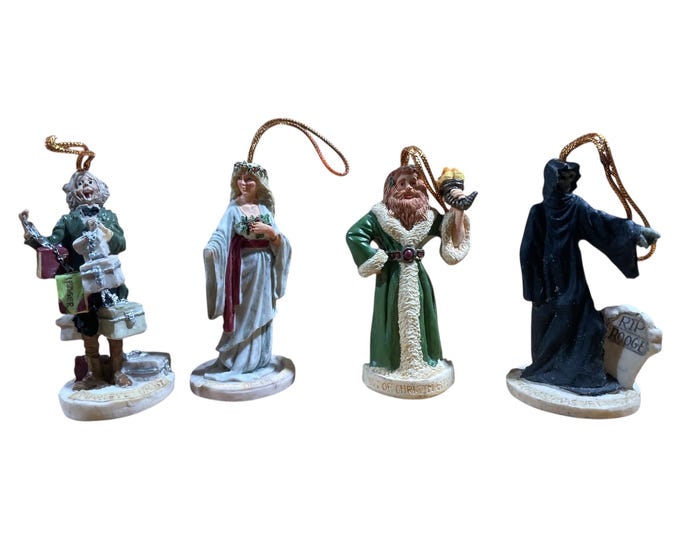 A Christmas Carol Christmas Ghosts Ornaments Charles Dickens Marley's ...
