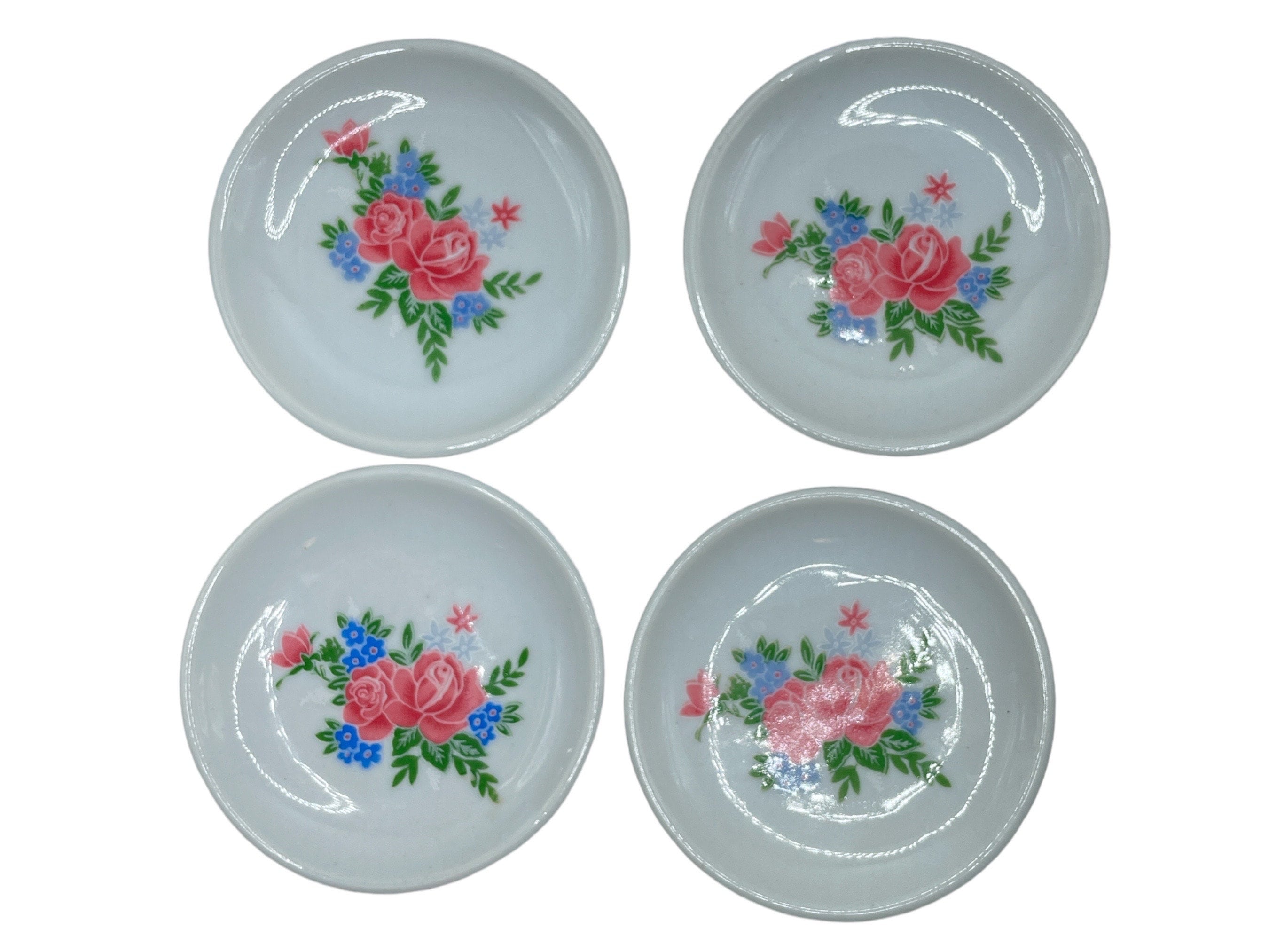 Vintage Miniature Porcelain Tea Set 30 Pieces Includes Plates, Teapots ...