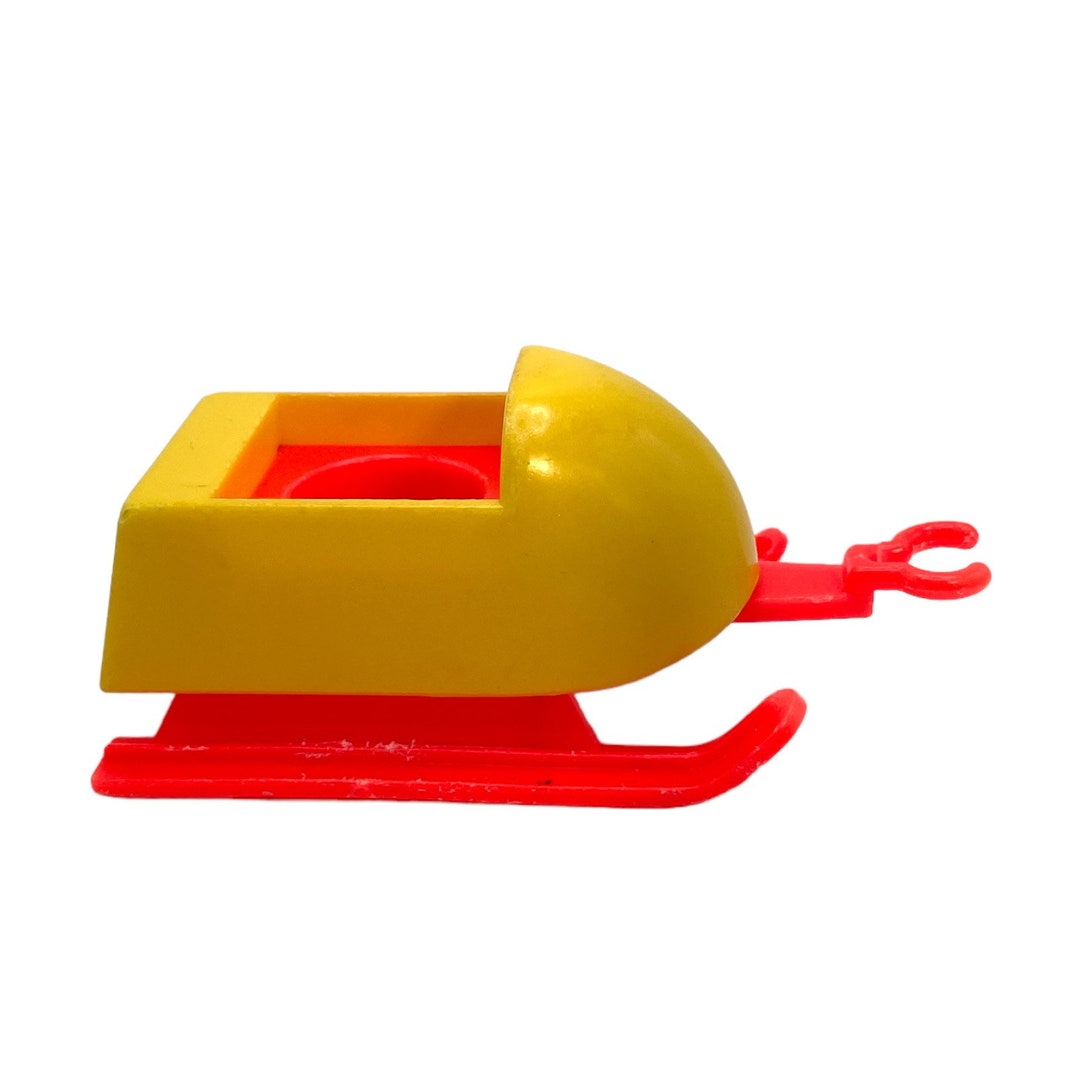 Vintage Fisher Price Little People Sled for Snowmobile Fisher Price 705 ...