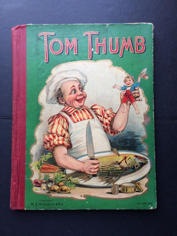 Antique Children's Book Tom Thumb The History | Etsy