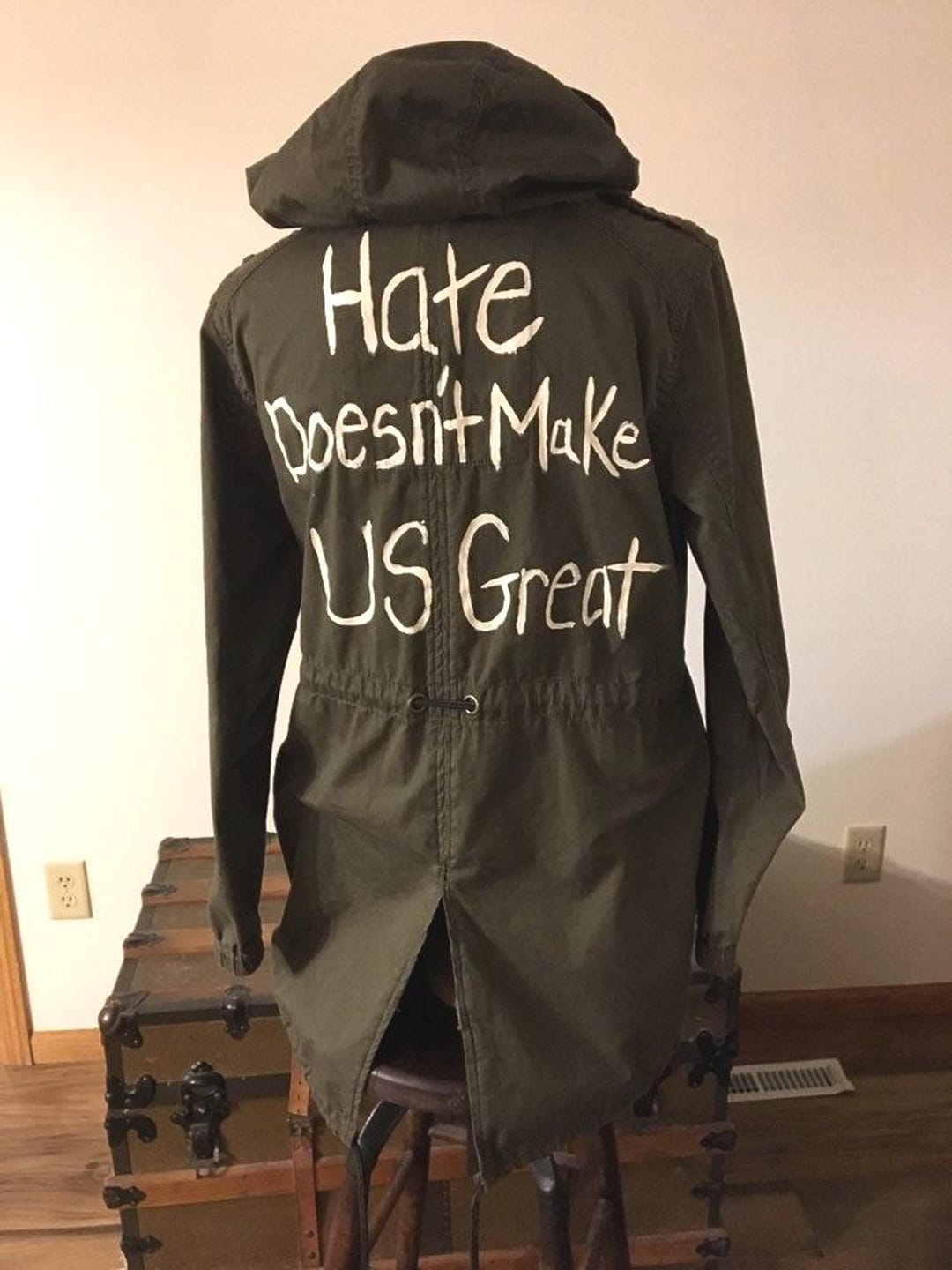 No More Hate Green Jacket, Lightweight Jacket, Hate Doesn't Make US ...